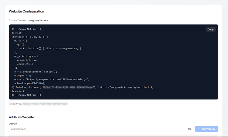 Mango Metrix | All-in-One AI Web Analytics & Complete User Tracking